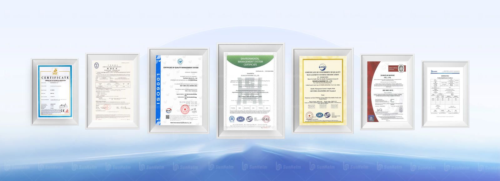 Group-Industry certificate - SunHelm Marine